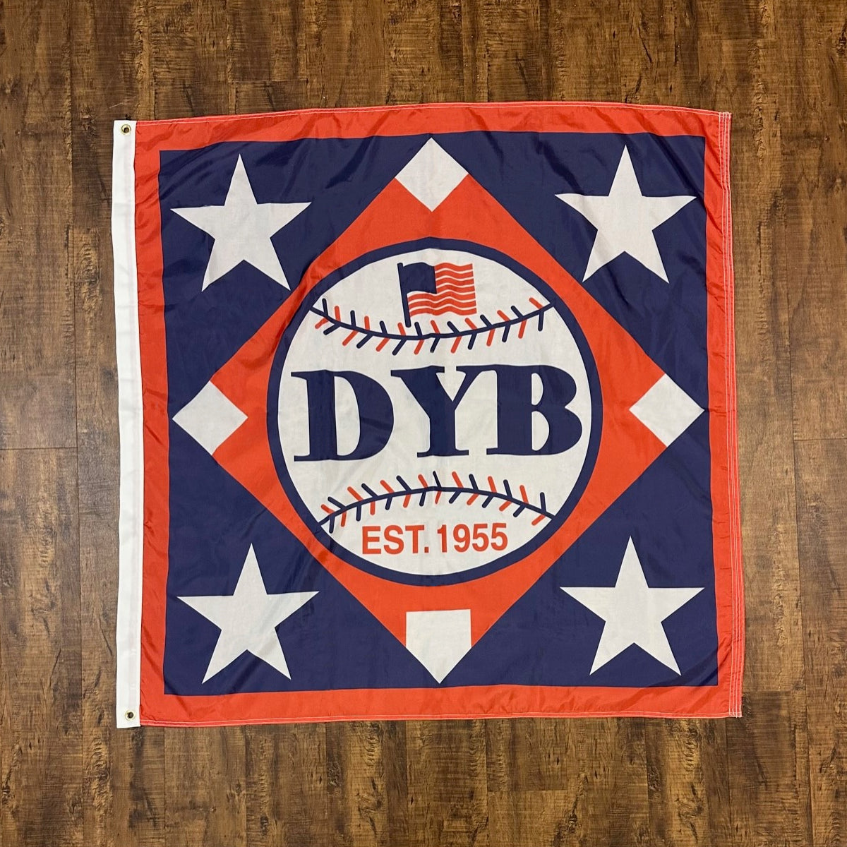 21DYBSQ - DYB Square Logo Flag 4' x 4' – DYB Supply Center